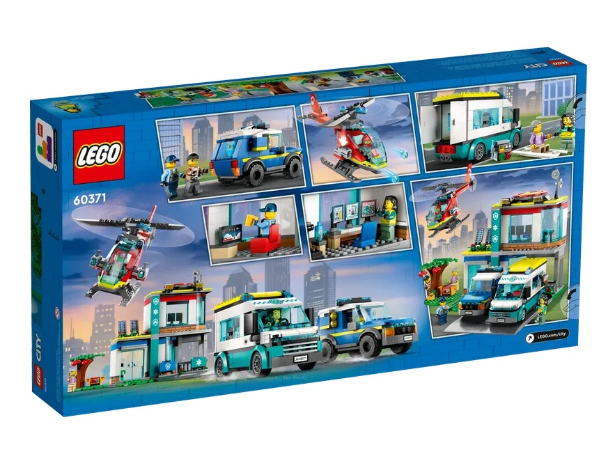 Lego City 60371 Parking dla pojazdów uprzywilejowanych | Zabawki ...